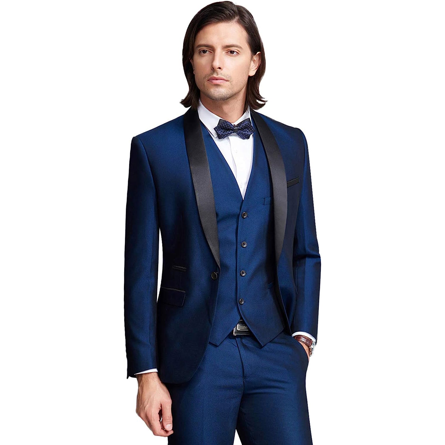 Retro Paris Vested Shiny Tuxedo Suit – Suit & Tux Warehouse