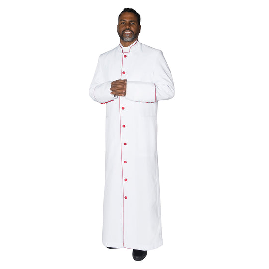 MENZ Clergy Robe Cassock Vestment for Pastor White/Red – Suit & Tux ...